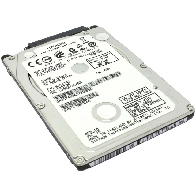 HARD DISK 320GB Hitachi Sata 2,5" Hts723232A7A364 Interno Notebook ...