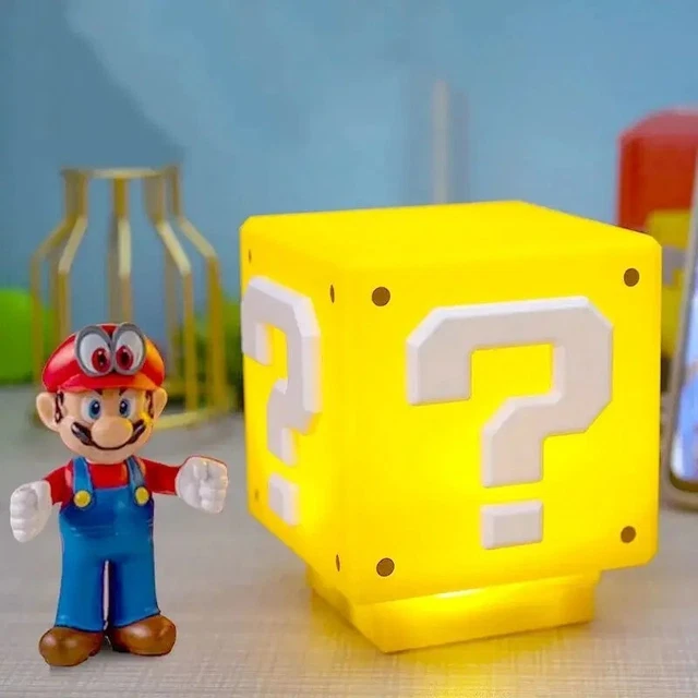 SUPER MARIO BROS LED Question Mark Gift Night Light USB Charging ...