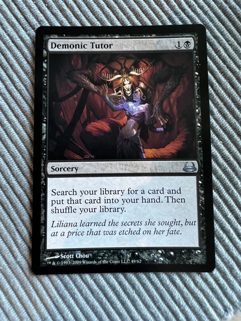 DEMONIC TUTOR -MTG Magic the Gathering - Duel Decks - Quasi nuovo EUR ...