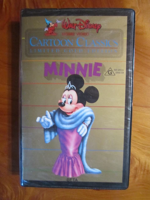 Vhs Beta Walt Disney Cartoon Classics Limited Gold Edition Minnie Mouse