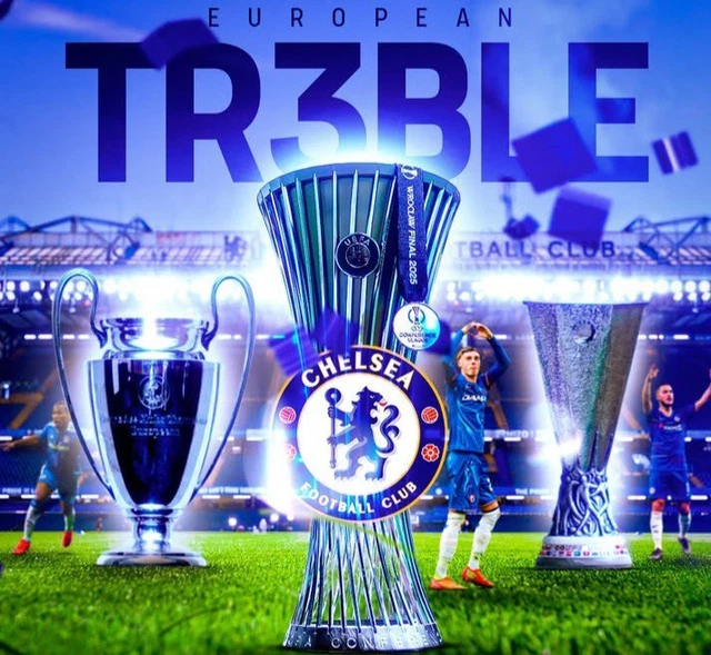 CHELSEA FOOTBALL CLUB Conference League Winners 2025 Fridge Magnet ...