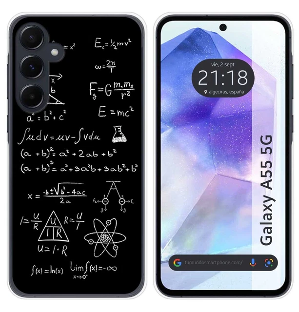 FUNDA SILICONA PARA Samsung Galaxy A55 5G diseño Formulas Dibujos EUR 7,95 - PicClick IT