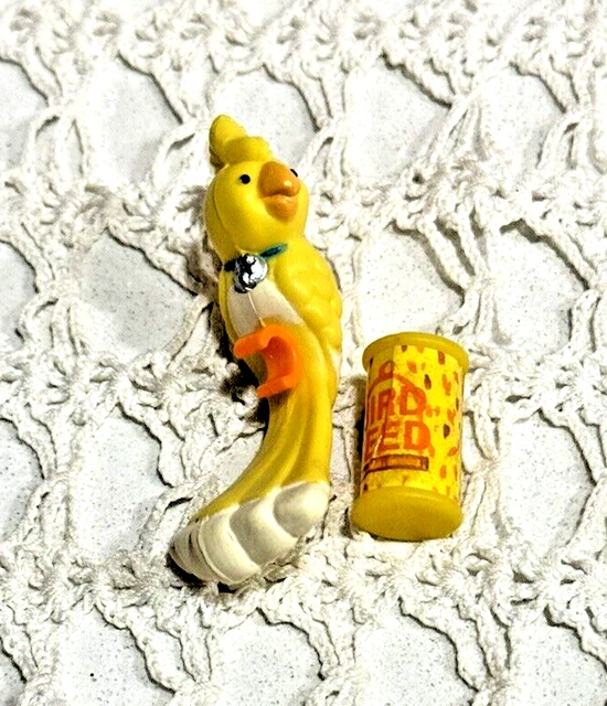 VINTAGE 1993 KENNER Littlest Pet Shop Chirpy Bird & Bonus Bird Seed ...