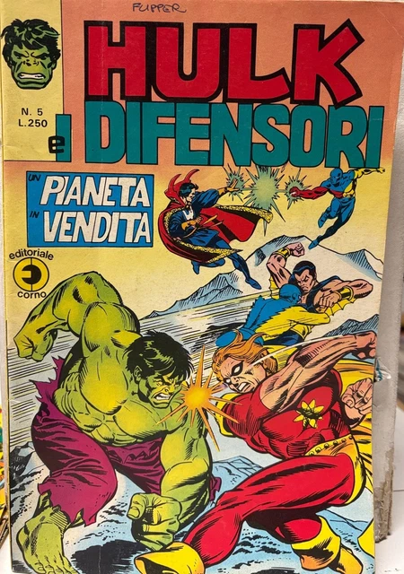 HULK E I difensori n. 5 Ed. Corno EUR 3,75 - PicClick IT
