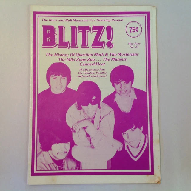VINTAGE MAY-JUN 1979 Blitz! Magazine Question Mark & the Mysterians ...
