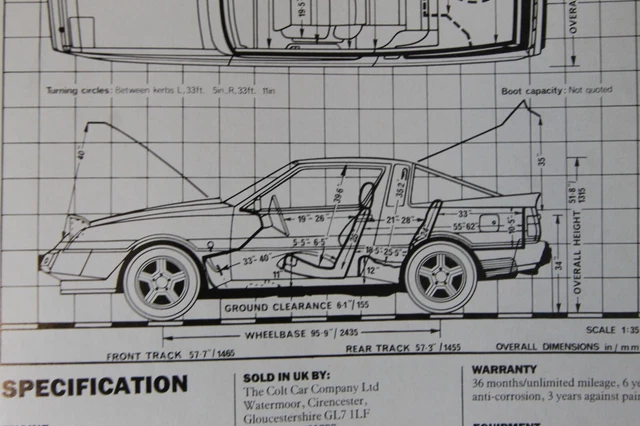 ORIGINAL AUTOCAR EXTRACTED mag road test 1989: MITSUBISHI STARION 2.6 ...