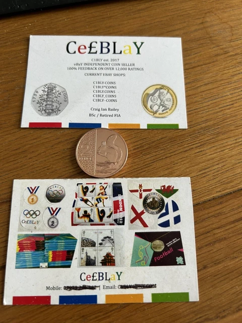 NIFC ZERO CIRCULATION MINTAGE 2024 KING CHARLES UNC RED SQUIRREL 2p ...