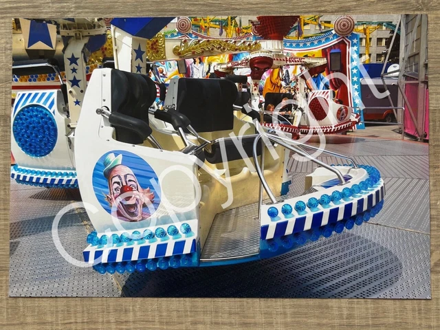 XXL FOTO KARUSSELL MAGIC Thurner Huss - Kirmes Schausteller Fahrchip ...