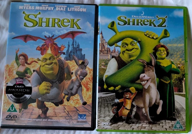 SHREK/SHREK 2 SET BUNDLE X 2 DVD UK Vgc £2.74 - PicClick UK