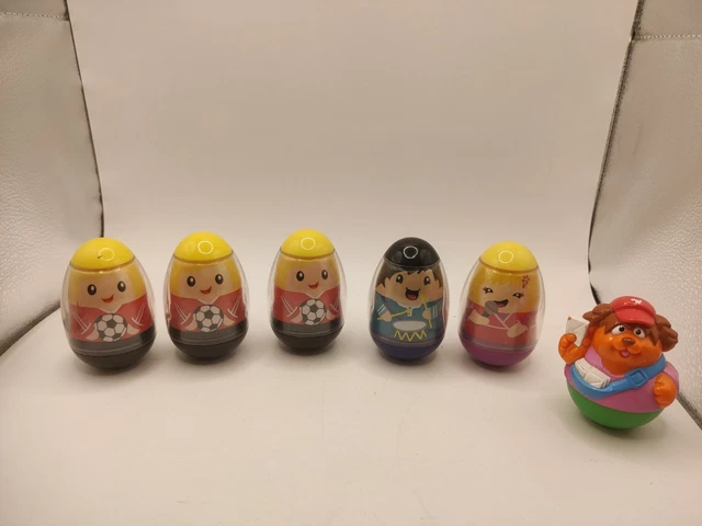 2009 HASBRO WEEBLES Weeble wobble figures & a 2003 Playskool Weebles ...