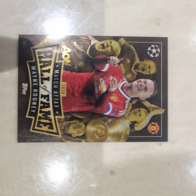 HALL OF FAME Wayne Rooney Match Attax 2024/2025 Manchester United 24/25 ...