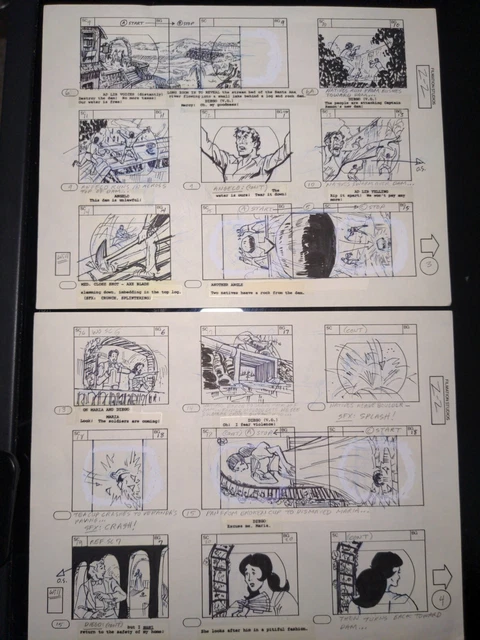 ZORRO ANIMATION CELS ART FILMATION ART STORYBOARDS 80's Western Movies ...