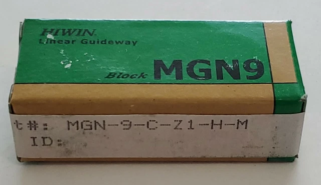 *NEW FACTORY SEALED* Hiwin MGN-9-C-Z1-H-M Linear Guideway Block MGN9 ...