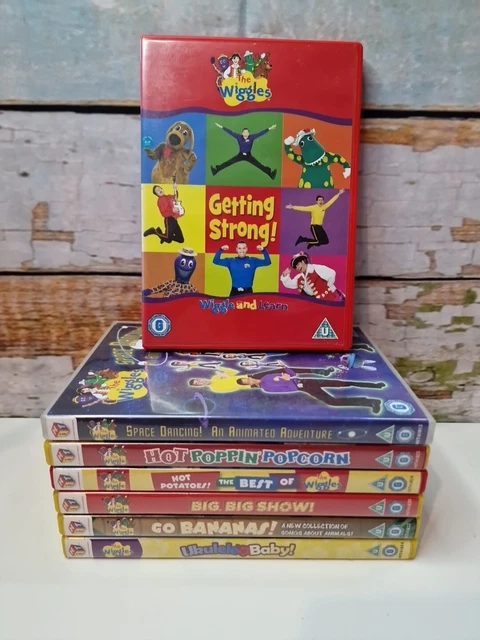 THE WIGGLES DVD Collection Bundle Go Bananas Getting Strong Popcorn ...