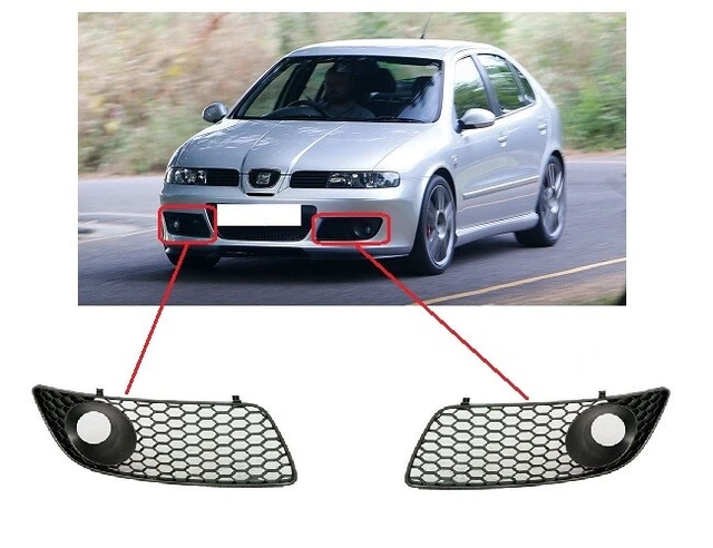 NEW SEAT LEON Cupra R 1999 - 2006 Front Bumper Foglight Grill Pair Set ...