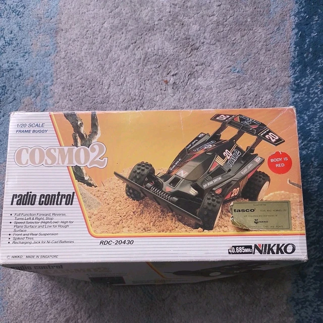 NIKKO COSMO 2 R/C Car RDC-20430 Red working boxed vintage original £31. ...