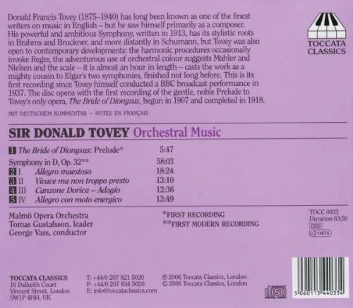 MALMO OPERA ORCHESTRA:VA Bride of Dionysus, The (Vass, Malmo Opera ...