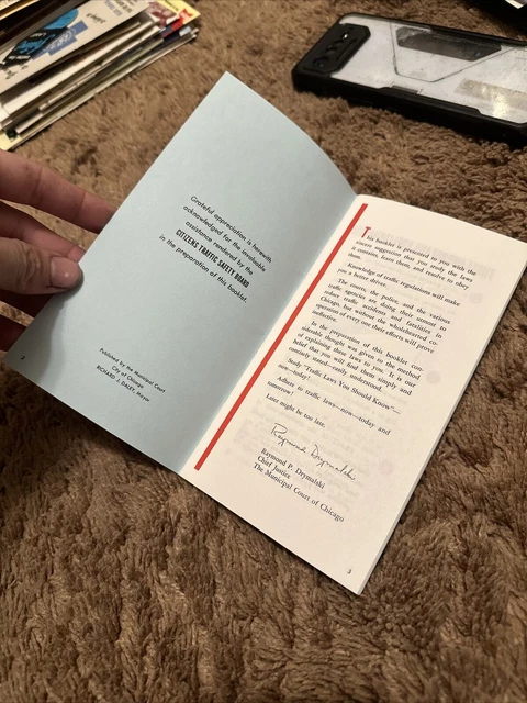 TRAFFIC LAWS YOU Should Know Booklet Municipal Court Chicago Richard ...