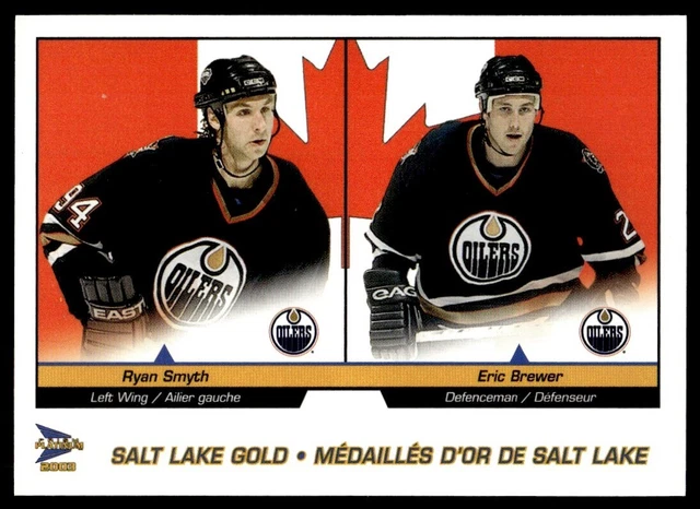 2002-03 PACIFIC MCDONALD'S Salt Lake Gold Ryan Smyth/Eric Brewer #4 EUR ...