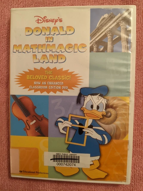 DISNEY'S DONALD IN MATHMAGIC LAND, DVD, Enhanced Classroom Edition , EX ...