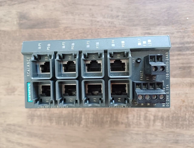SIEMENS SIMATIC NET 6GK5108-0BA00-2AA3 / 6GK 5108-0BA00-2AA3 Scalance ...