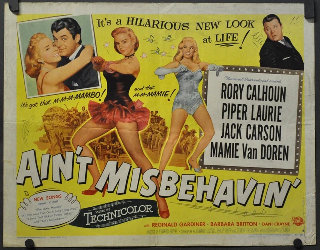 AIN'T MISBEHAVIN' 1955 Originale 55.9X71.1cmB " Film Poster Rory ...