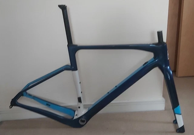 RIBBLE CGR SL Carbon Disc Frameset. Gravel Frame. Small 53cm. Blue Vgc ...
