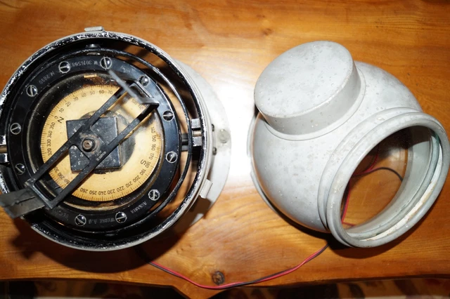 WW2 GERMAN NAVY Kriegsmarine ship Compass Binnacle U boat Askania ...