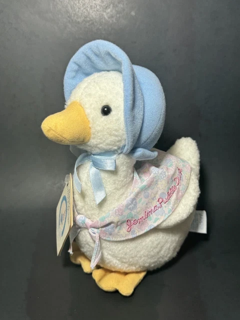 VINTAGE EDEN 1996 Jemima Puddle Duck Plush 9”Beatrix Potter Peter ...