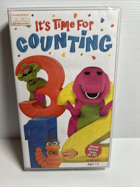 BARNEY & FRIENDS It’s Time For Counting Classic VHS Video Tape $12.95 ...