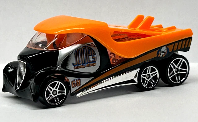 HOT WHEELS JONES Body Shop BABBIN FEVER Tow Truck (Black/Orange) Mint ...