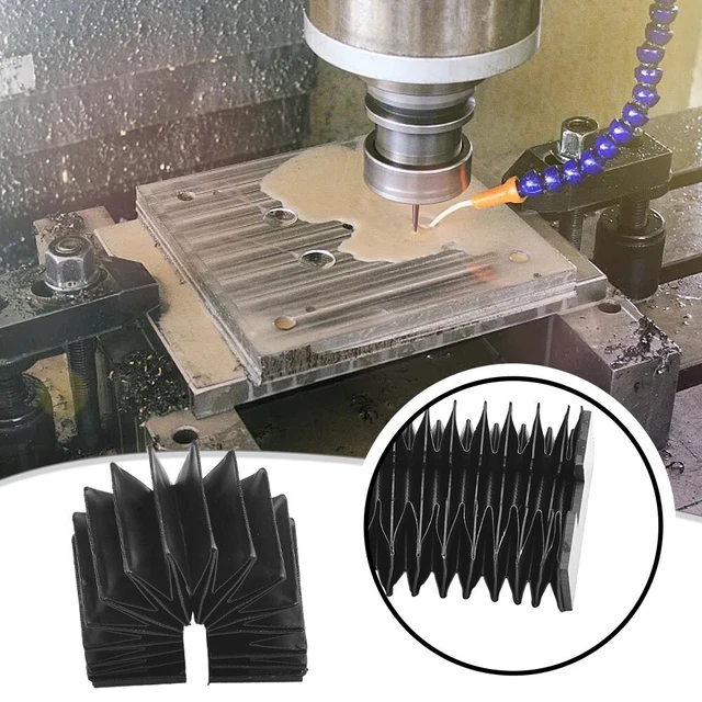 OIL PROOF HGR20 Bellows Linear Guide Rail CNC Dust Cover 300mm ...