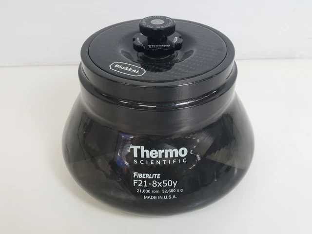 THERMO SCIENTIFIC FIBERLITE F21-8X50y Centrifuge Rotor 21,000rpm 52,600 ...