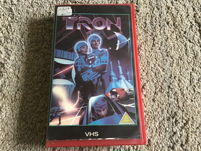 TRON VHS TAPE Original Walt Disney Home Video 1982 Jeff Bridges Sci-Fi ...