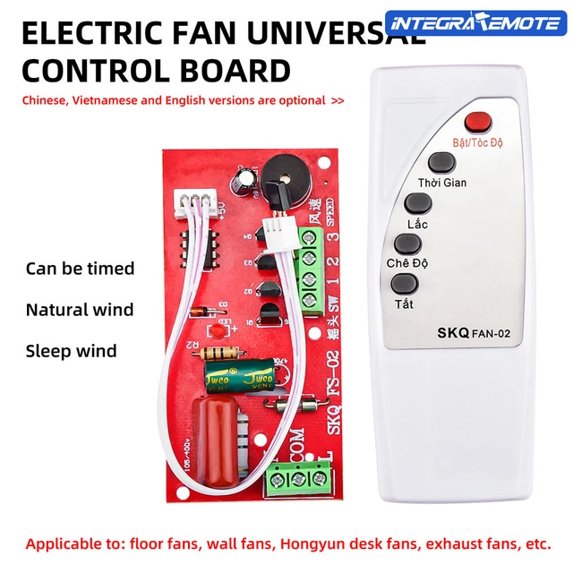 ELECTRIC FAN REMOTE Control Modified board Circuit board Control ...
