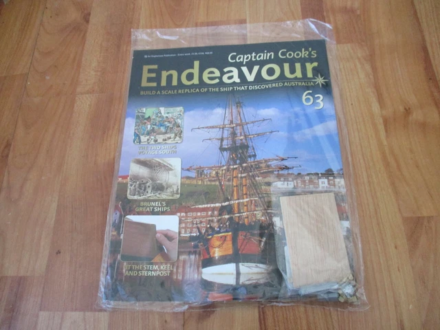 1/48 EAGLEMOSS BUILD Captain Cook's Endeavour Model Ship Issue 63 Inc ...