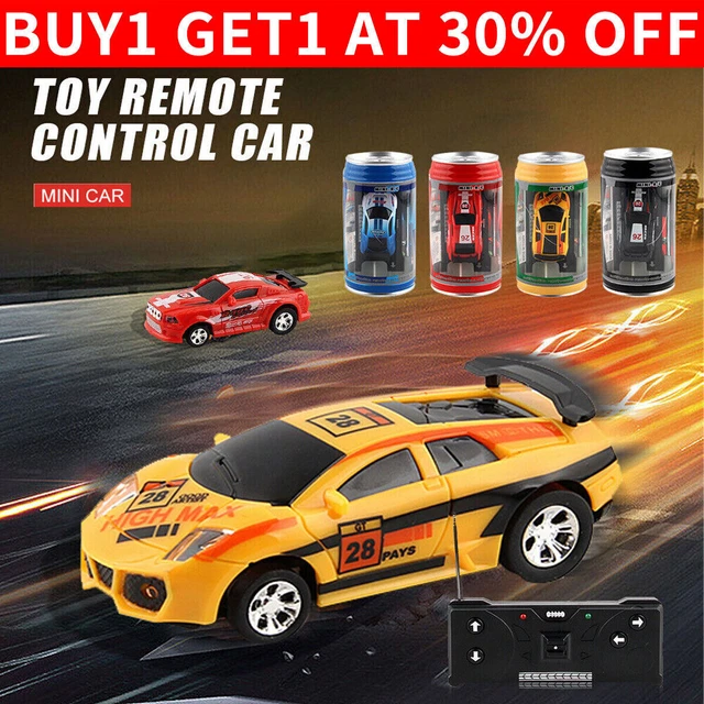 MINI CANS CAR Speed RC Radio Remote Control Yellow Christmas Gifts Kid ...