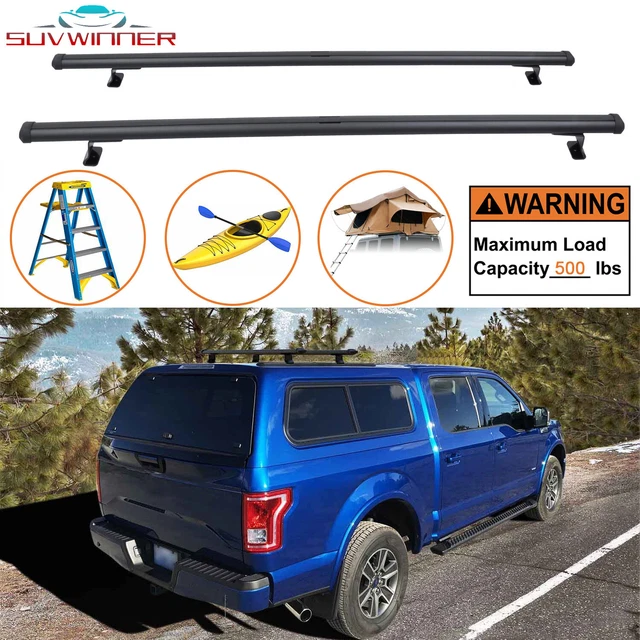 72& ADJUSTABLE PICKUP Truck Topper Ladder Roof Rack Camper Shell for ...