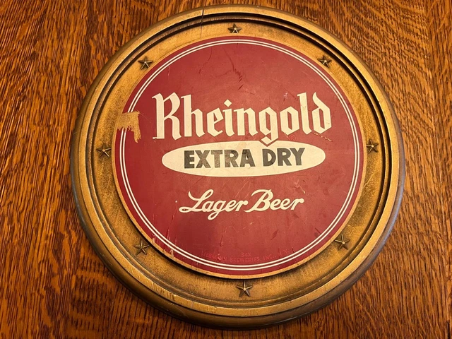 VINTAGE RHEINGOLD EXTRA Dry Beer Sign - Liebmann Brewery New York EUR ...