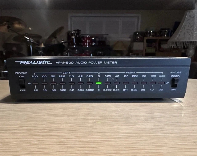 VINTAGE REALISTIC AUDIO Power Meter Monitor APM-500 Model 42-2107 ...