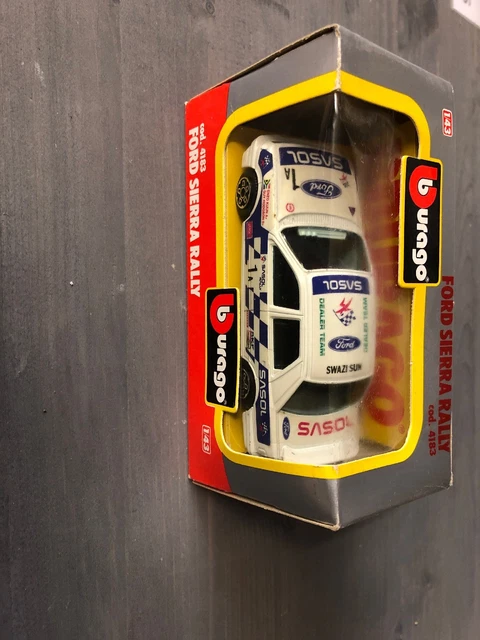 BBURAGO FORD SIERRA Rally White Burago Model Car 1/43 £4.50 - PicClick UK