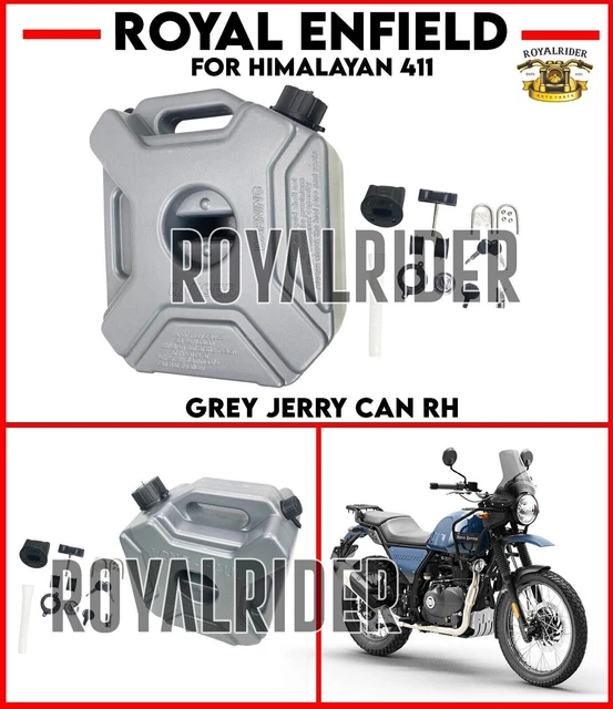 FITS ROYAL ENFIELD "GREY JERRY CAN RH" For Himalayan 411 EUR 64,97 ...