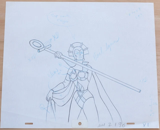 MOTU ANIMATION ART - original production drawing - EVIL-LYN £50.00 ...