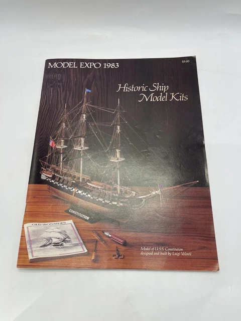 1983 MODEL EXPO Modeler's Historic Ship Model Kits Catalog Kits & Parts ...