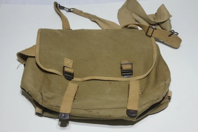 ORIGINAL WW2 USMC US Marine Corps M-1936 musette bag Army pattern USMC ...