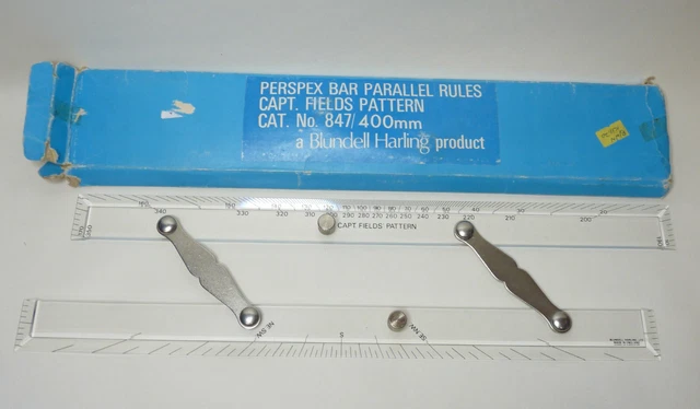 BLUNDELL HARLING PERSPEX Bar Parallel Rules. 400mm. In Very Good ...