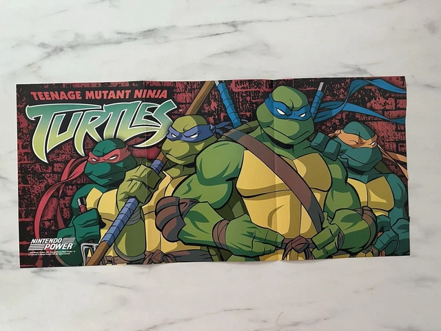 OFFICIAL NINTENDO POWER Poster Original Teenage Mutant Ninja Turtles ...