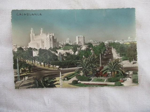 CPSM AFRIQUE MAROC Casablanca Rond Point Mermoz Et La Cathedrale EUR 5 ...