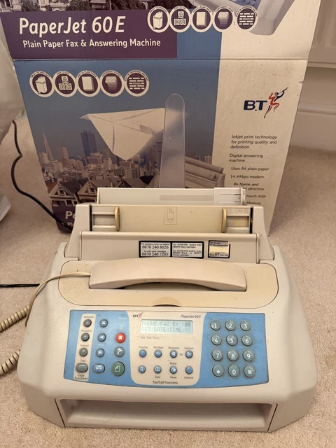 FACSIMILE FAX / Answering Machine BT Paperjet 60 Plain paper copier ...