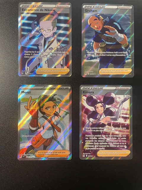 LOT 4 CARTES pokémon dresseur rare - Graham - Kiméra - Nikolaï - Menzi ...